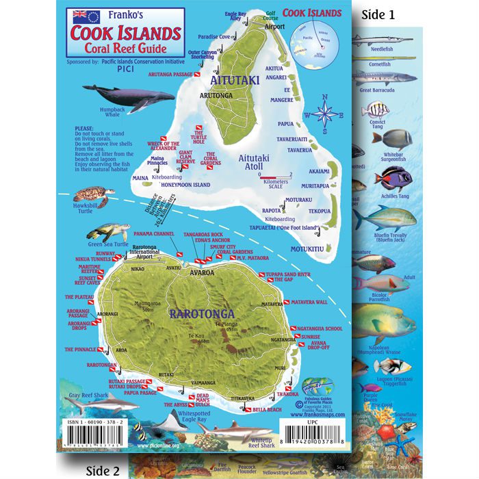 Franko Cook Island Fish ID Card - Saguaro Scuba